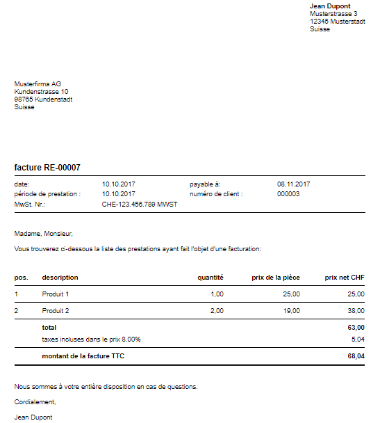 Comment rédiger la facture parfaite à l’aide d’un modèle? | bexio